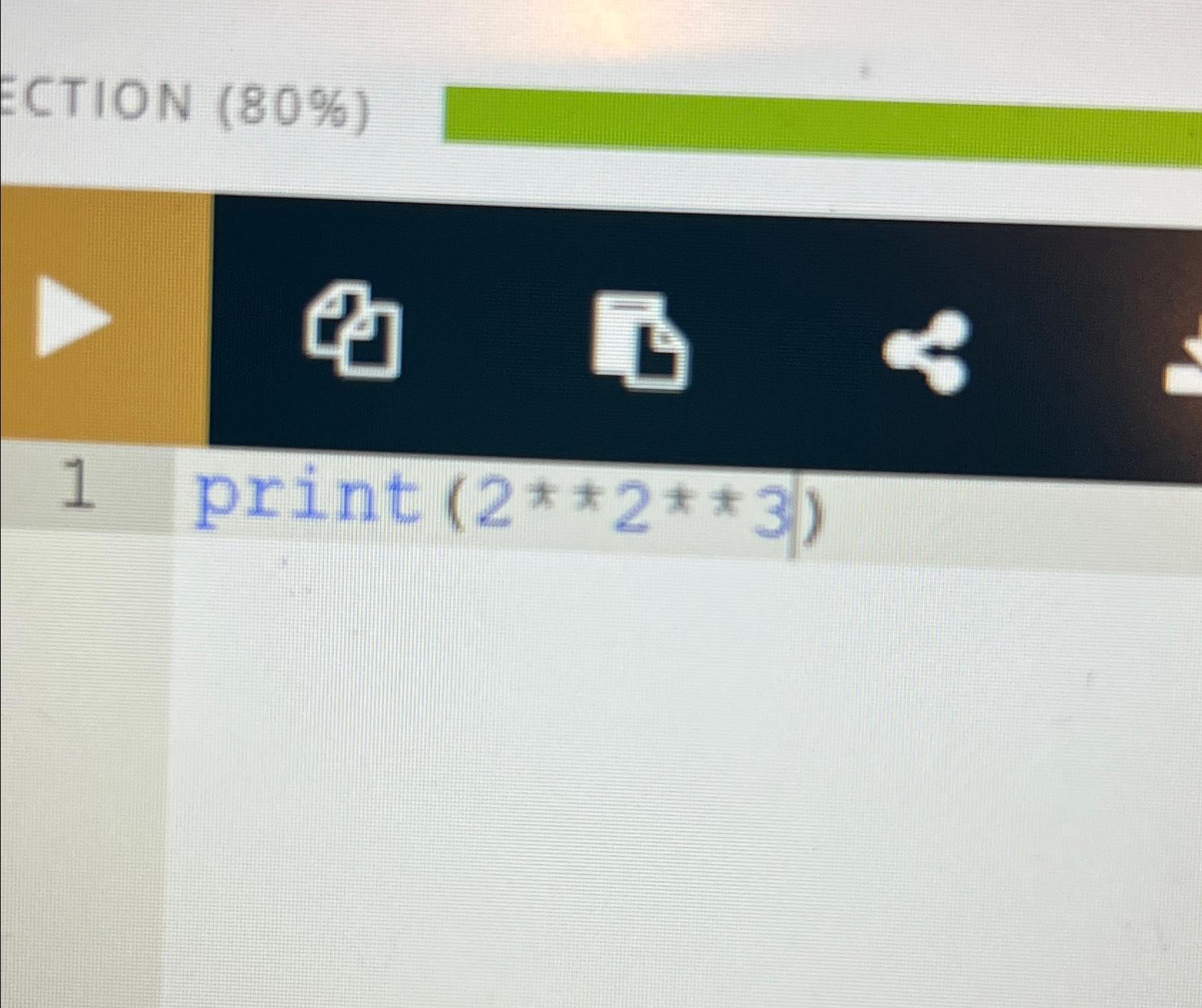 Solved 1 ﻿print (2****2****3) | Chegg.com