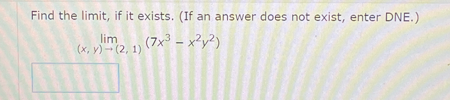 Solved Find the limit, ﻿if it exists. (If an answer does not | Chegg.com