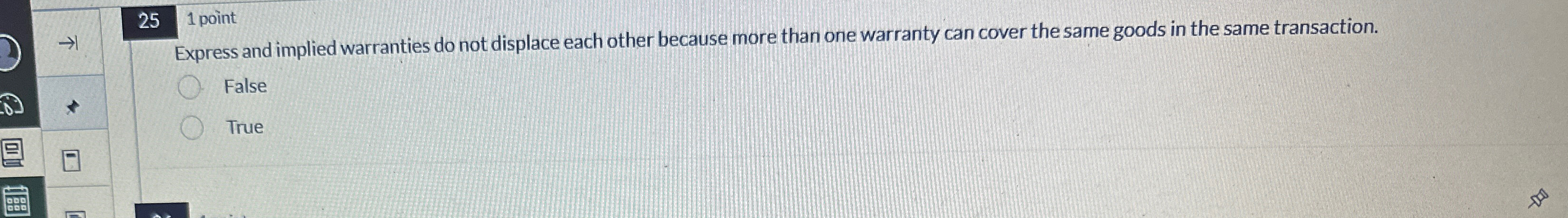 Solved 251 ﻿pointExpress and implied warranties do not | Chegg.com