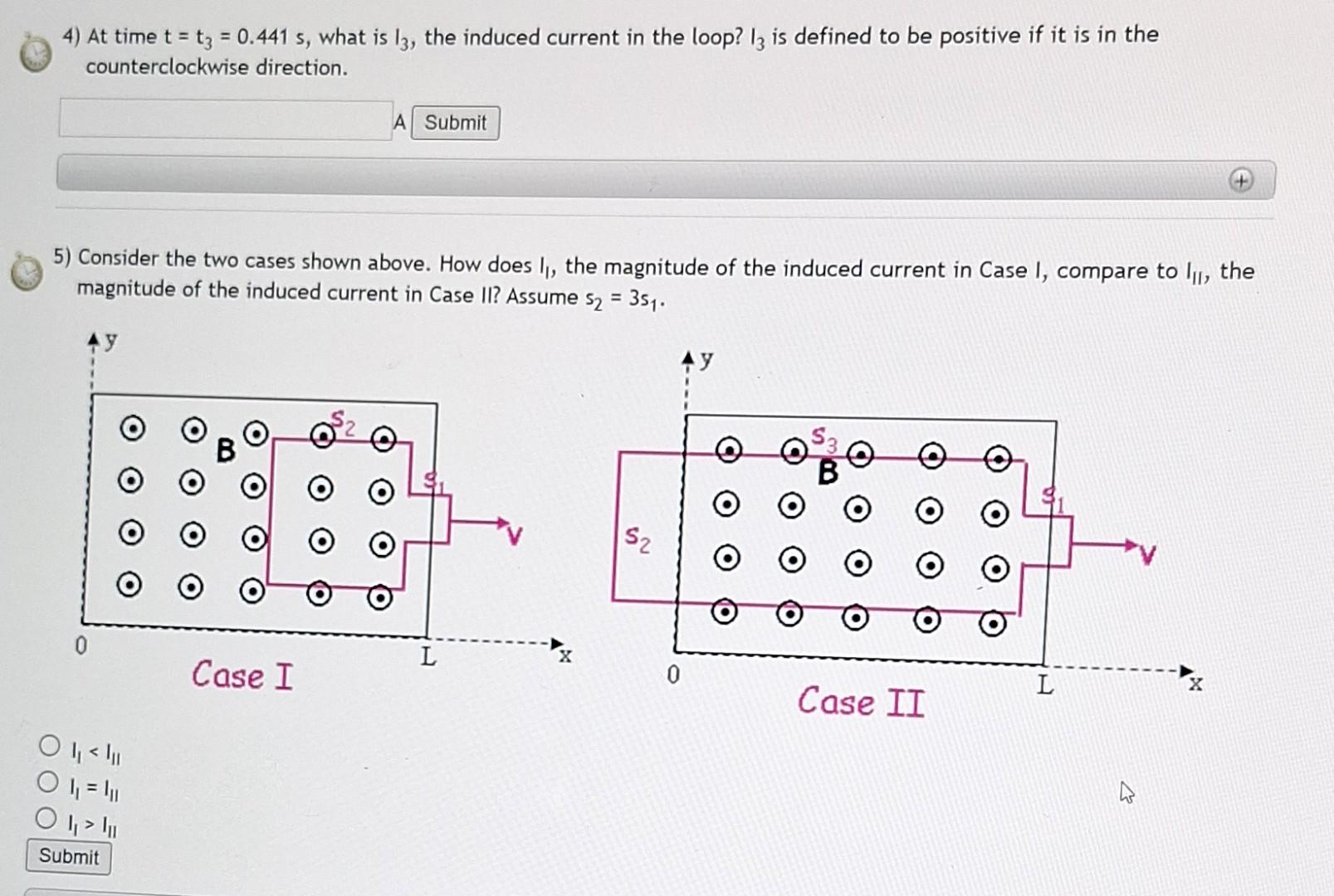 Solved A conducting loop is made in the form of tw squares | Chegg.com