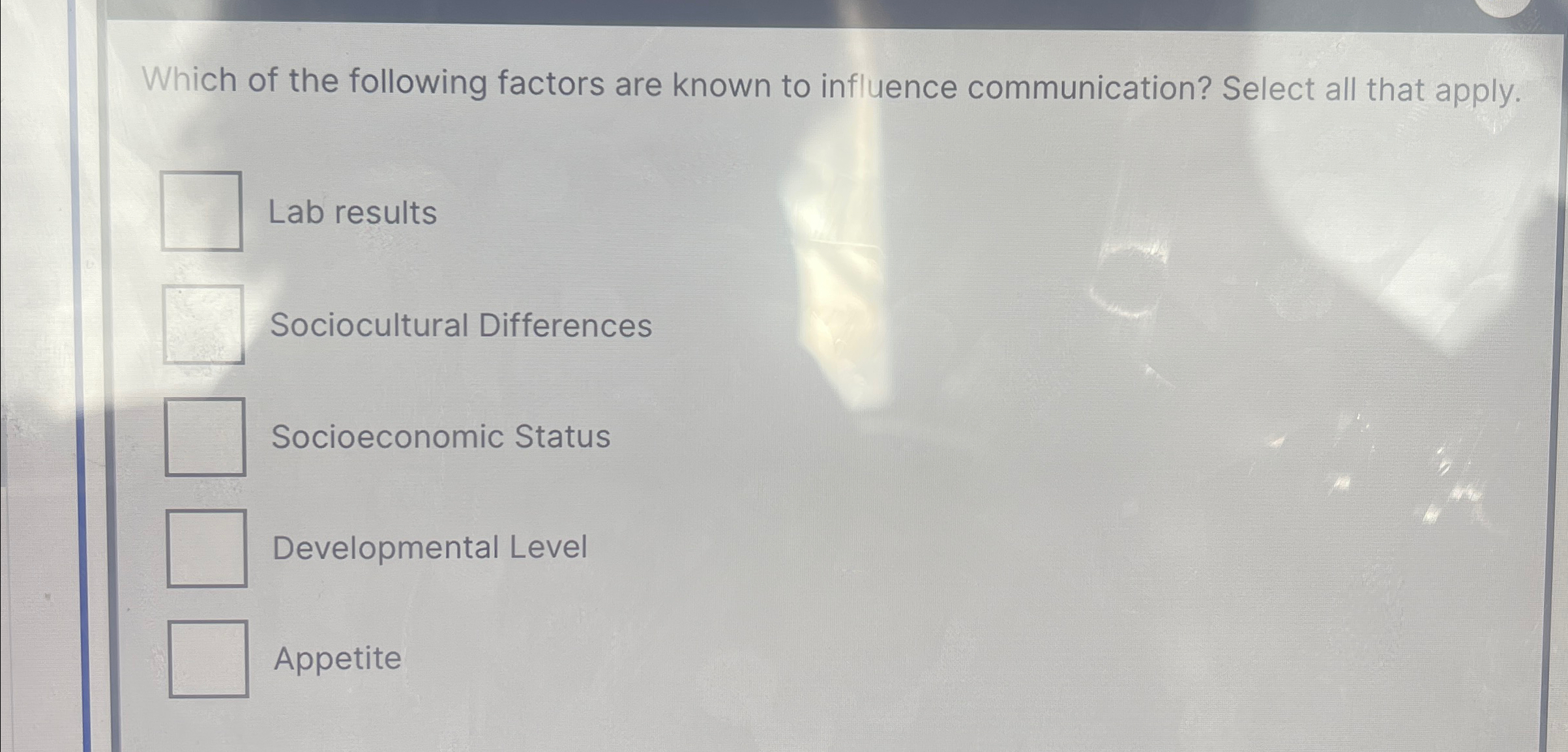 Solved Which of the following factors are known to influence | Chegg.com