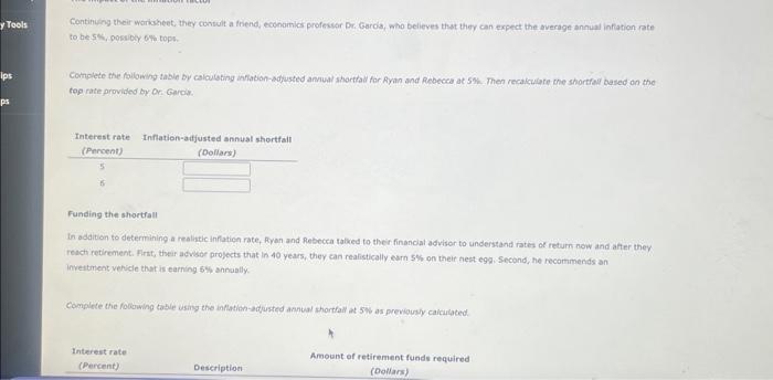 Solved 5. Funding the nest egg shortfall Determining | Chegg.com