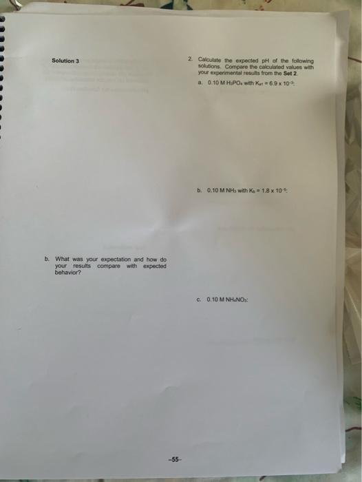 Solved Post-Laboratory Questions: 1. a. Based on your pH | Chegg.com