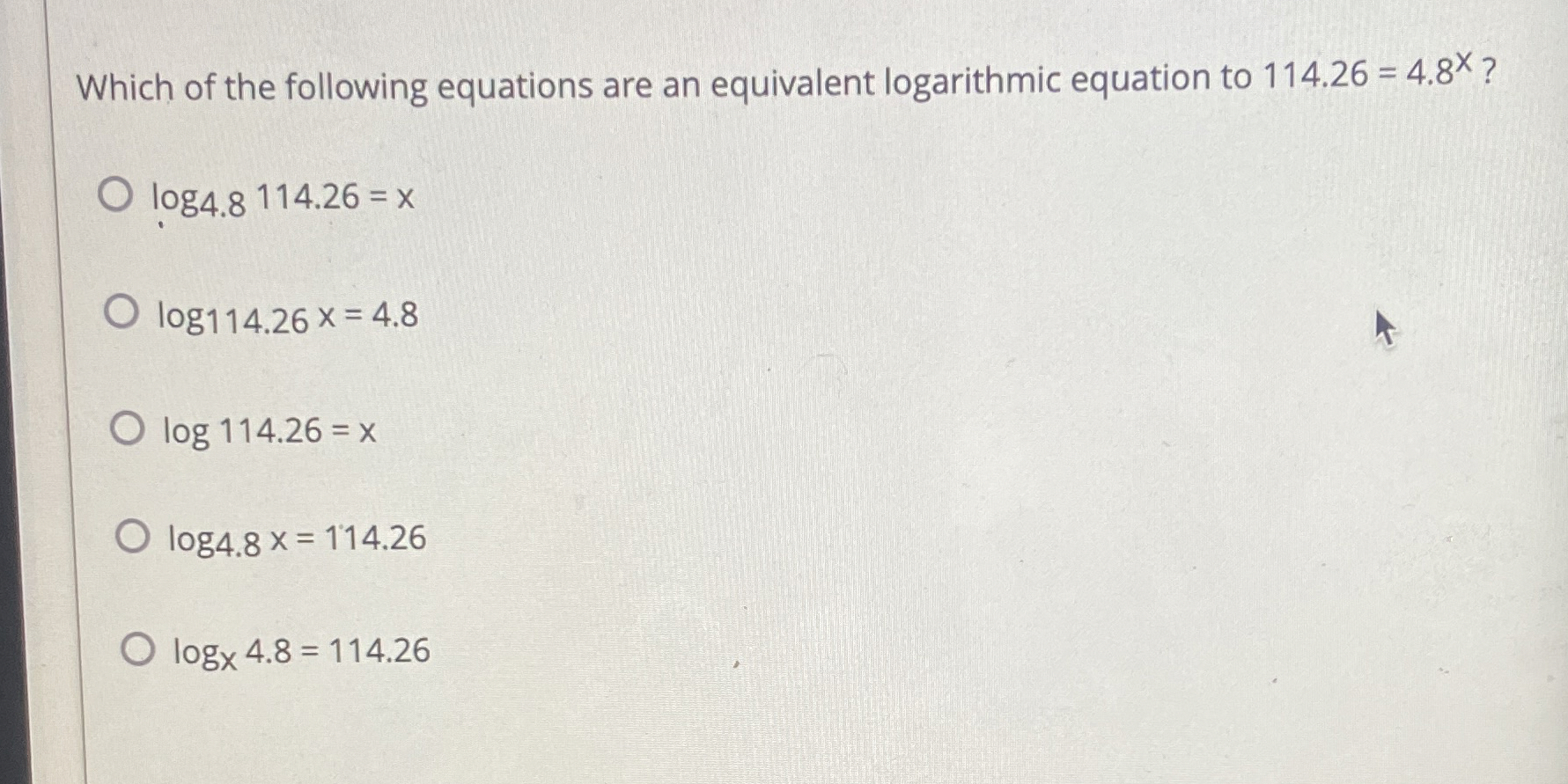 Solved Which of the following equations are an equivalent | Chegg.com