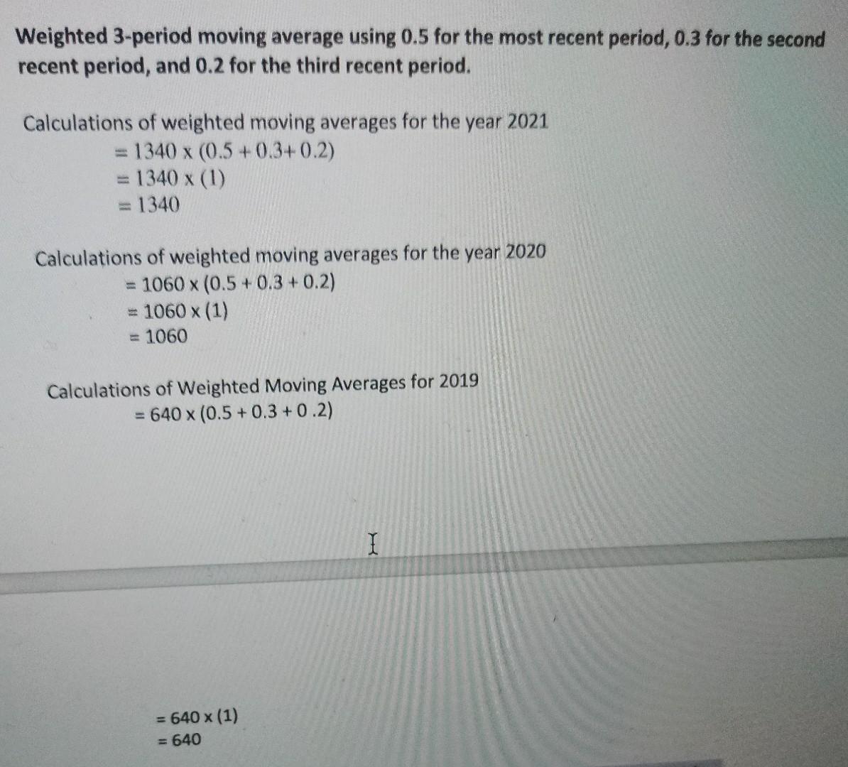 Solved 1. What is 3-period moving average? 2. Calculate the | Chegg.com