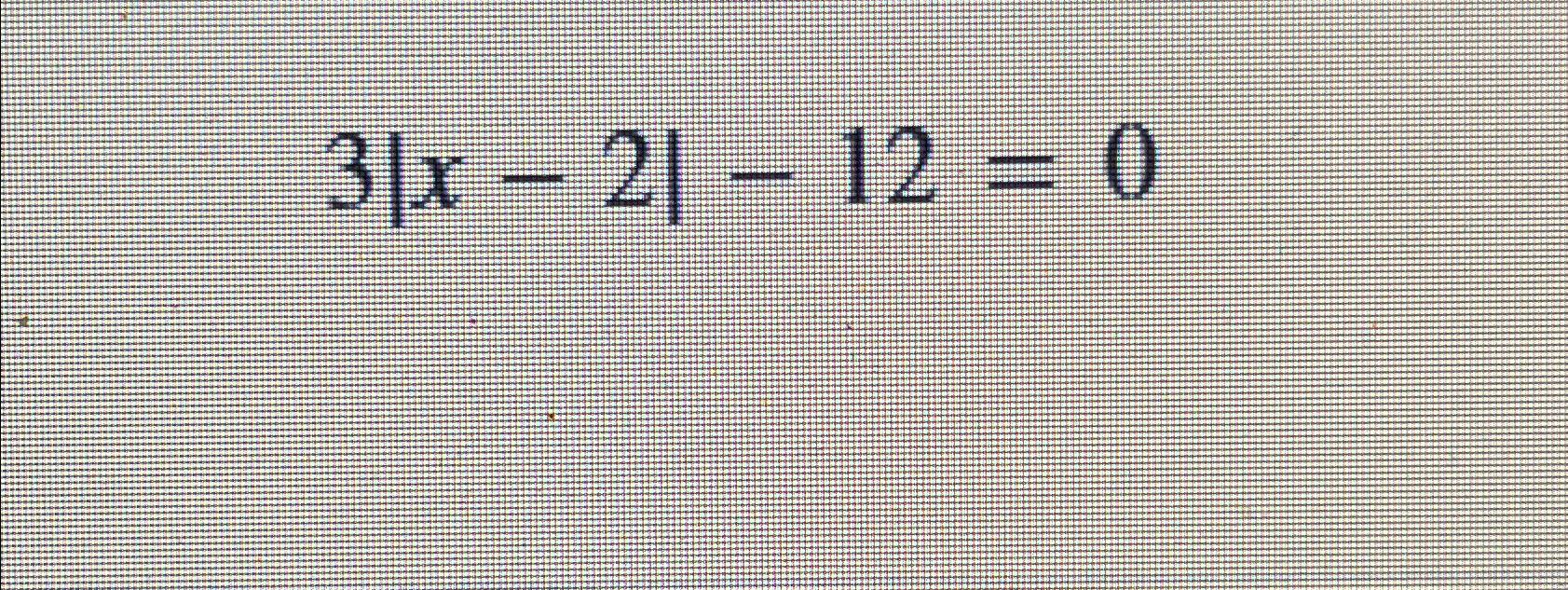 Solved 3 x 2 12 0 Chegg