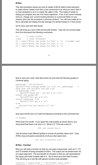 Solved M Files This Next Procedure Shows You How To Create 