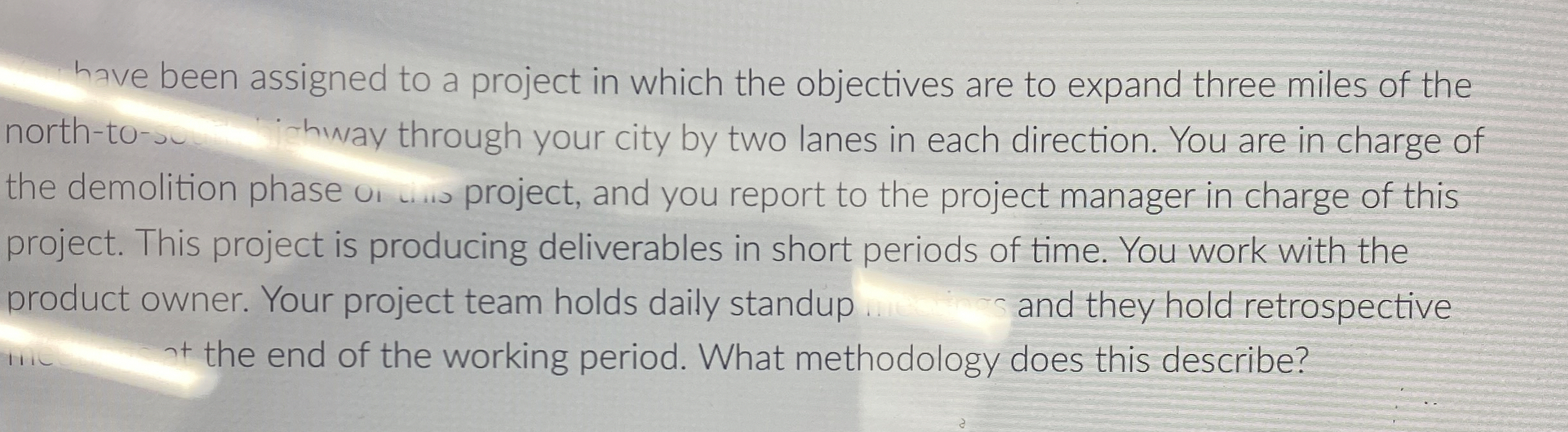 Solved have been assigned to a project in which the | Chegg.com