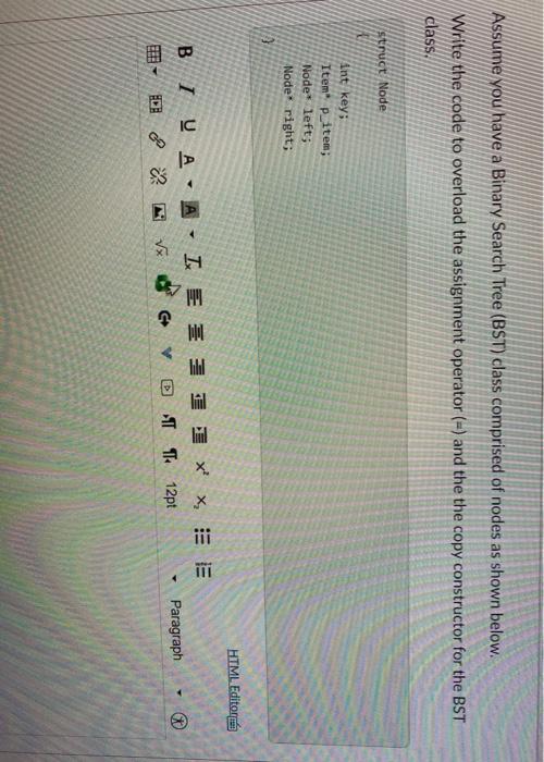 Solved Assume you have a Binary Search Tree (BST) class | Chegg.com