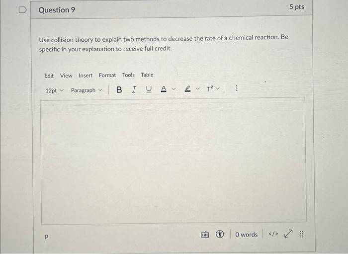 Solved Use collision theory to explain two methods to | Chegg.com