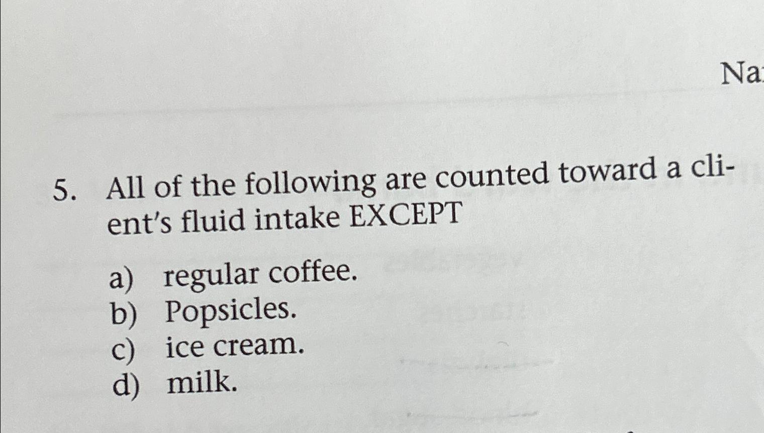 Solved All of the following are counted toward a client's | Chegg.com