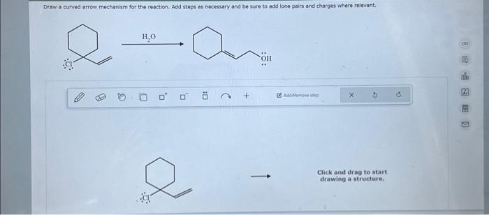 Solved Click and drag to start drawing a structure. | Chegg.com