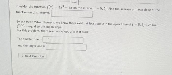 Solved Consider the function f(x)=4x3−3x on the interval | Chegg.com