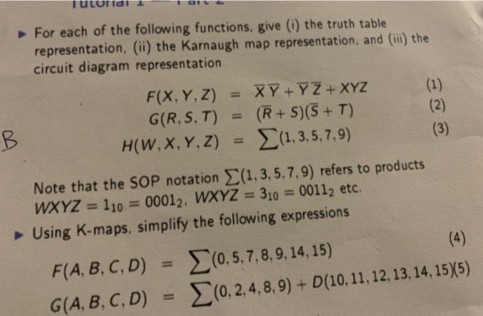 Solved For each of the following functions, give (i) the | Chegg.com