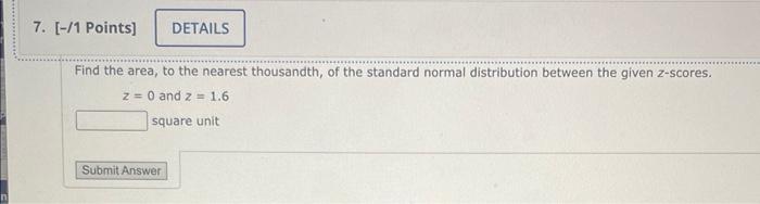 Solved Find the area, to the nearest thousandth, of the | Chegg.com