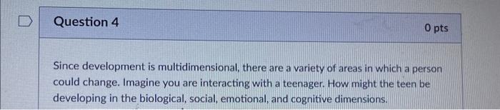 Solved Since development is multidimensional, there are a | Chegg.com