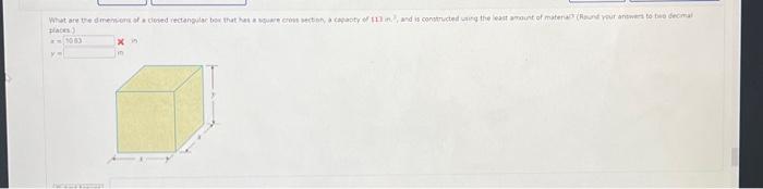 Solved What are the dimensions of a closed rectangular box | Chegg.com