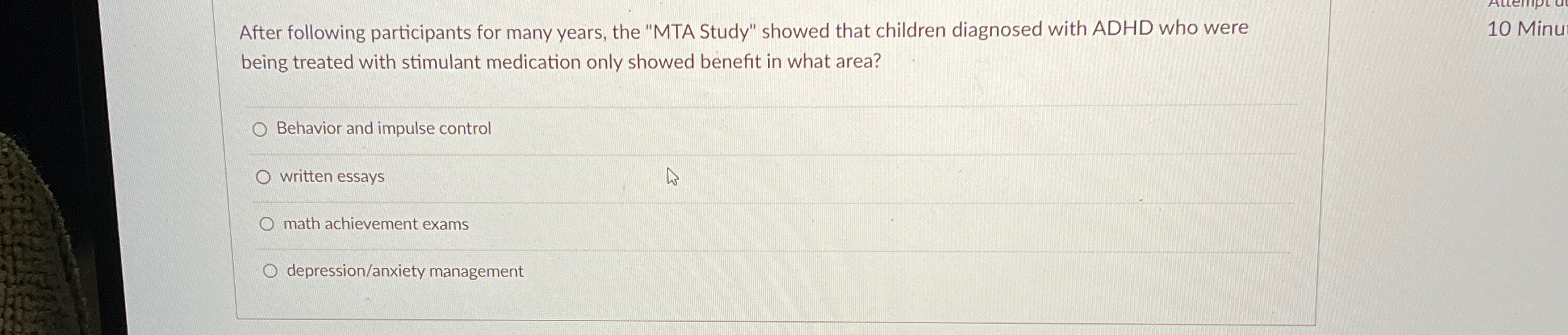Solved After following participants for many years, the "MTA | Chegg.com