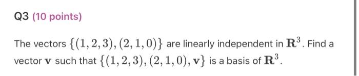 Solved The vectors {(1,2,3),(2,1,0)} are linearly | Chegg.com