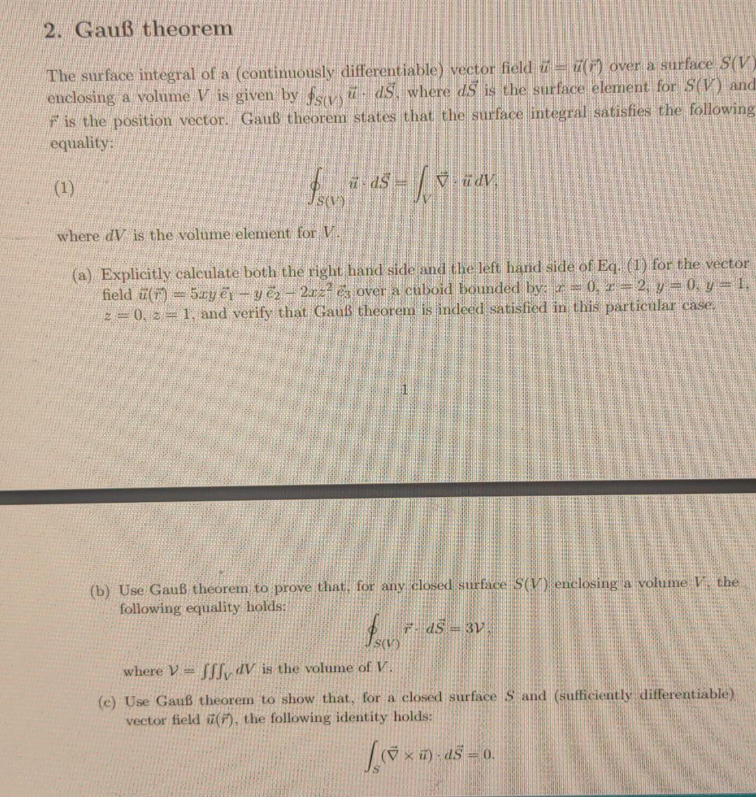 Solved The surface integral of a (continuously | Chegg.com