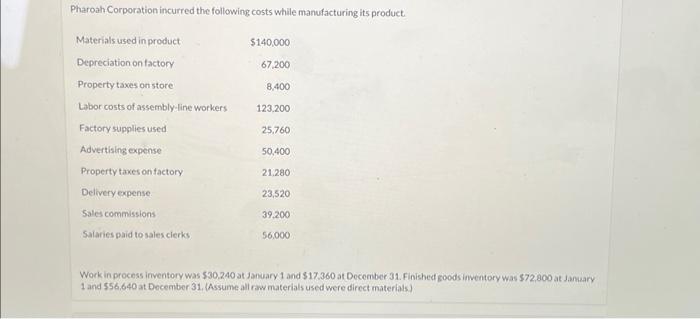Solved A-Compute cost of goods manufactured. B- Compute cost | Chegg.com Solved A-Compute cost of goods manufactured. B- Compute cost | Chegg.com