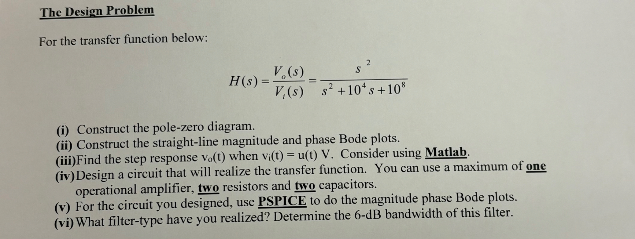 Solved Can you construct the straight line bode plot for | Chegg.com
