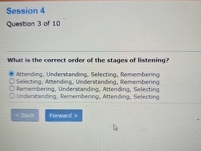 Solved Session 4Question 3 ﻿of 10What is the correct order | Chegg.com