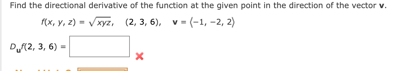 Solved Find the directional derivative of the function at | Chegg.com