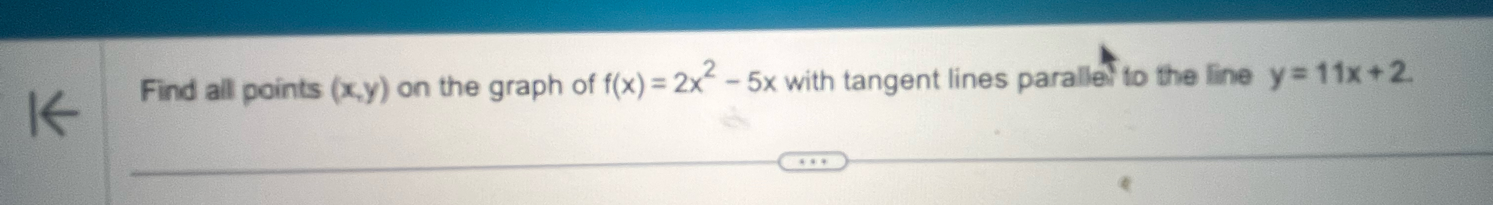 Solved Find all points (x,y) ﻿on the graph of f(x)=2x2-5x | Chegg.com