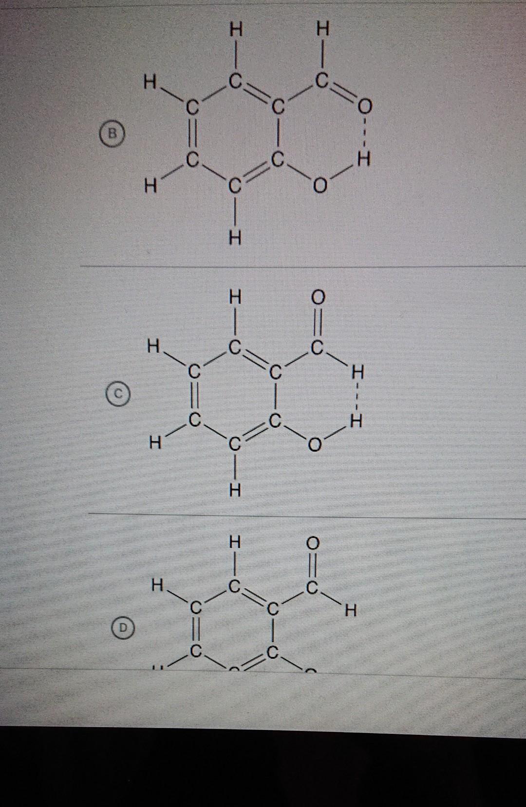 Solved Intramolecular hydrogen bonding occurs when a | Chegg.com