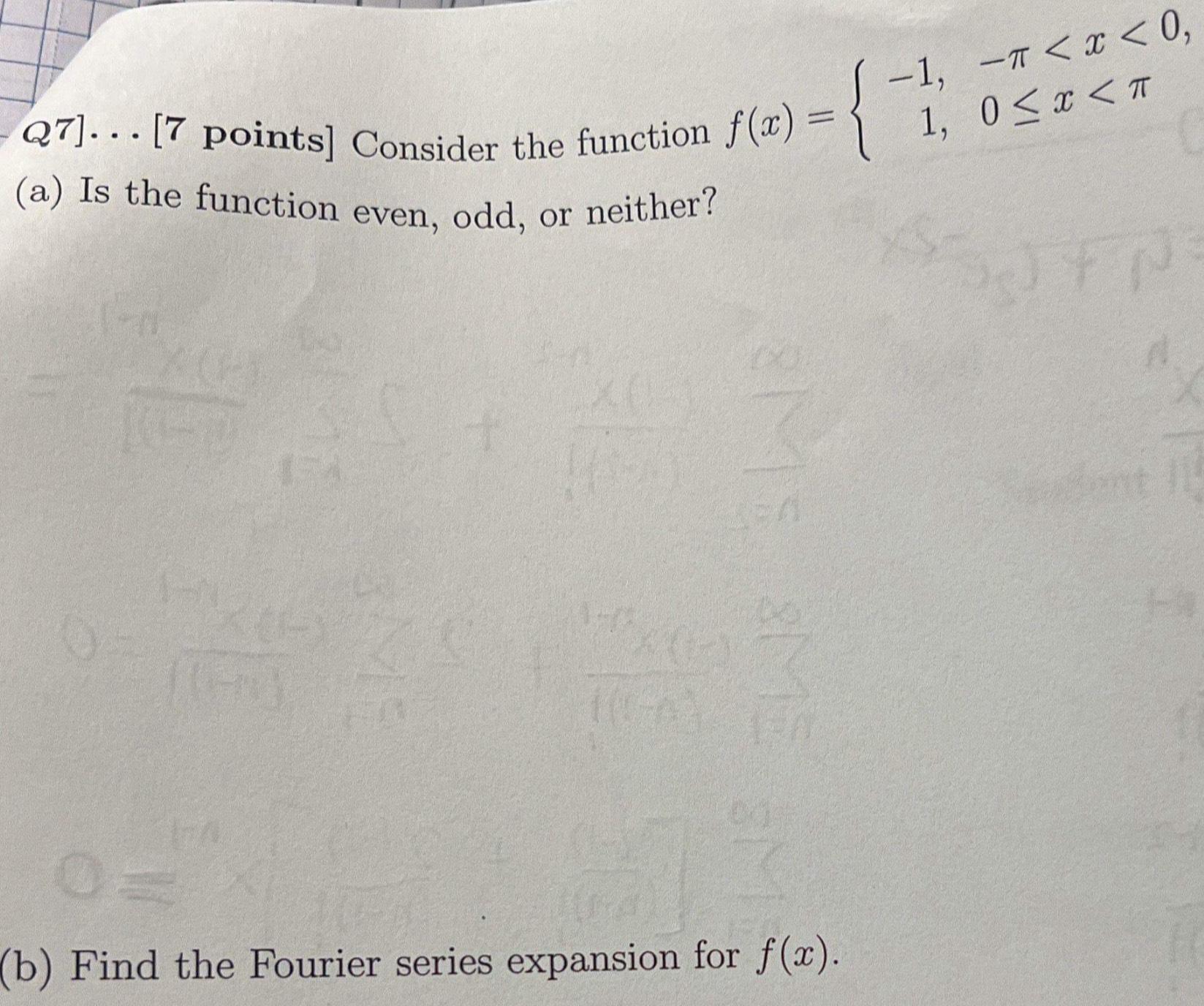 Solved Q7] ﻿ points | Chegg.com