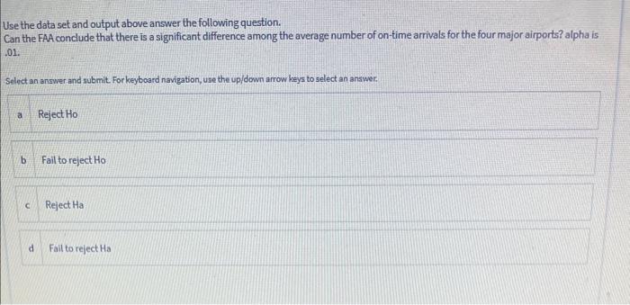 Solved The FAA is interested in knowing if there is a | Chegg.com