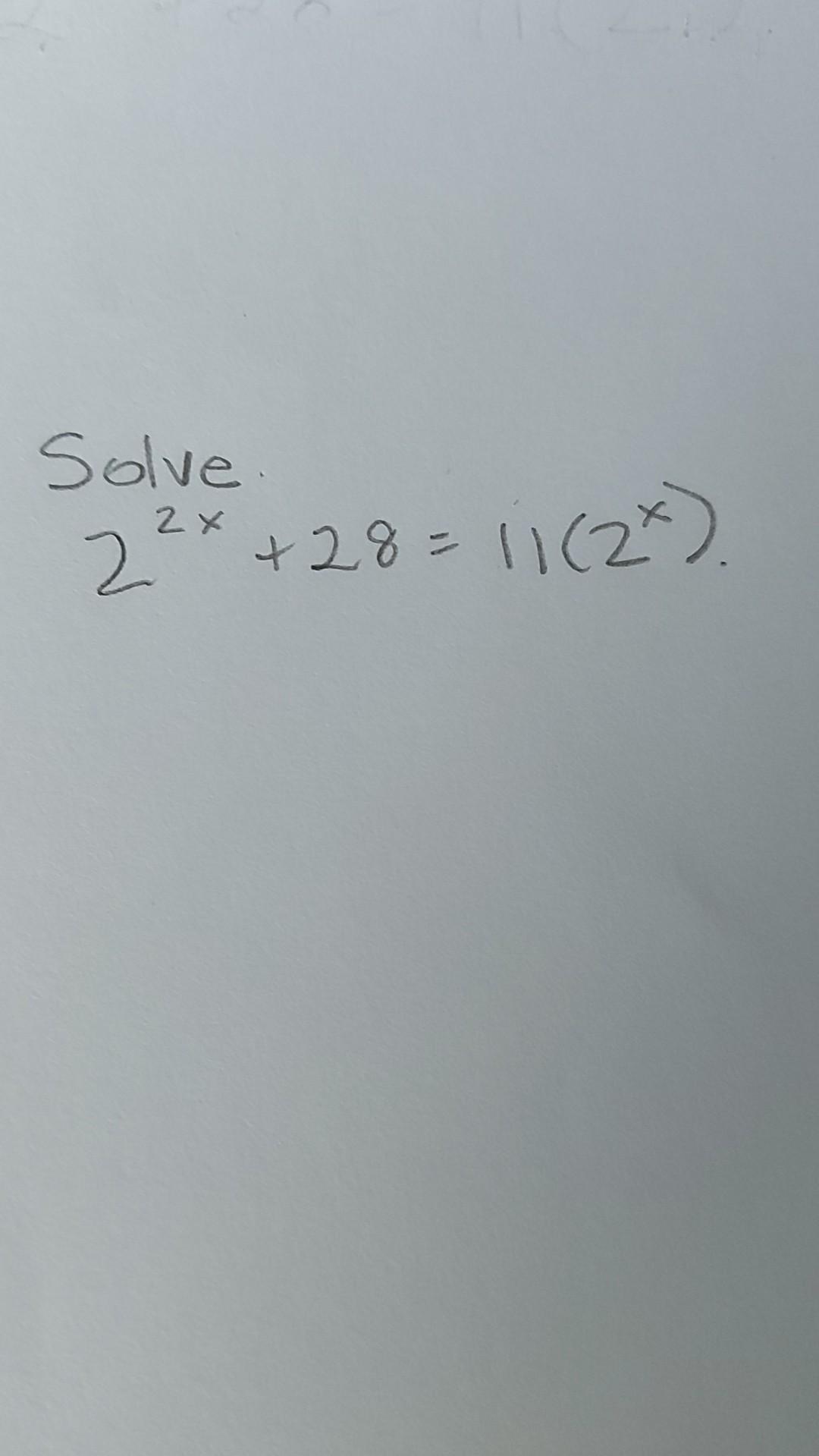 Solved 22x+28=11(2x). | Chegg.com