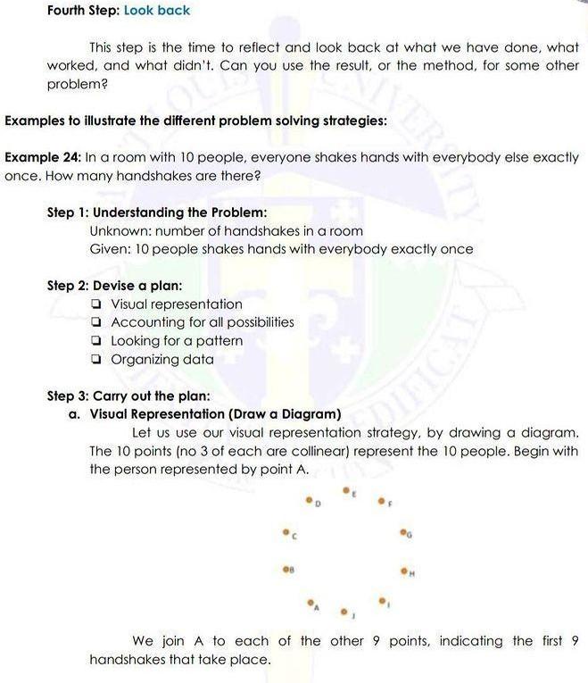 Polya s Famous Four step Method For Problem Solving Chegg