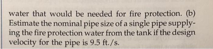 Solved Figo 7,20 A storage tank is designed to supply water | Chegg.com