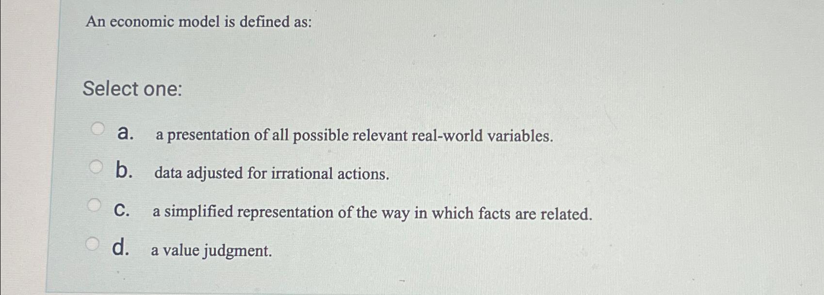 Can An Economic Model Depict 3 Variable Diagrams Solved Econ