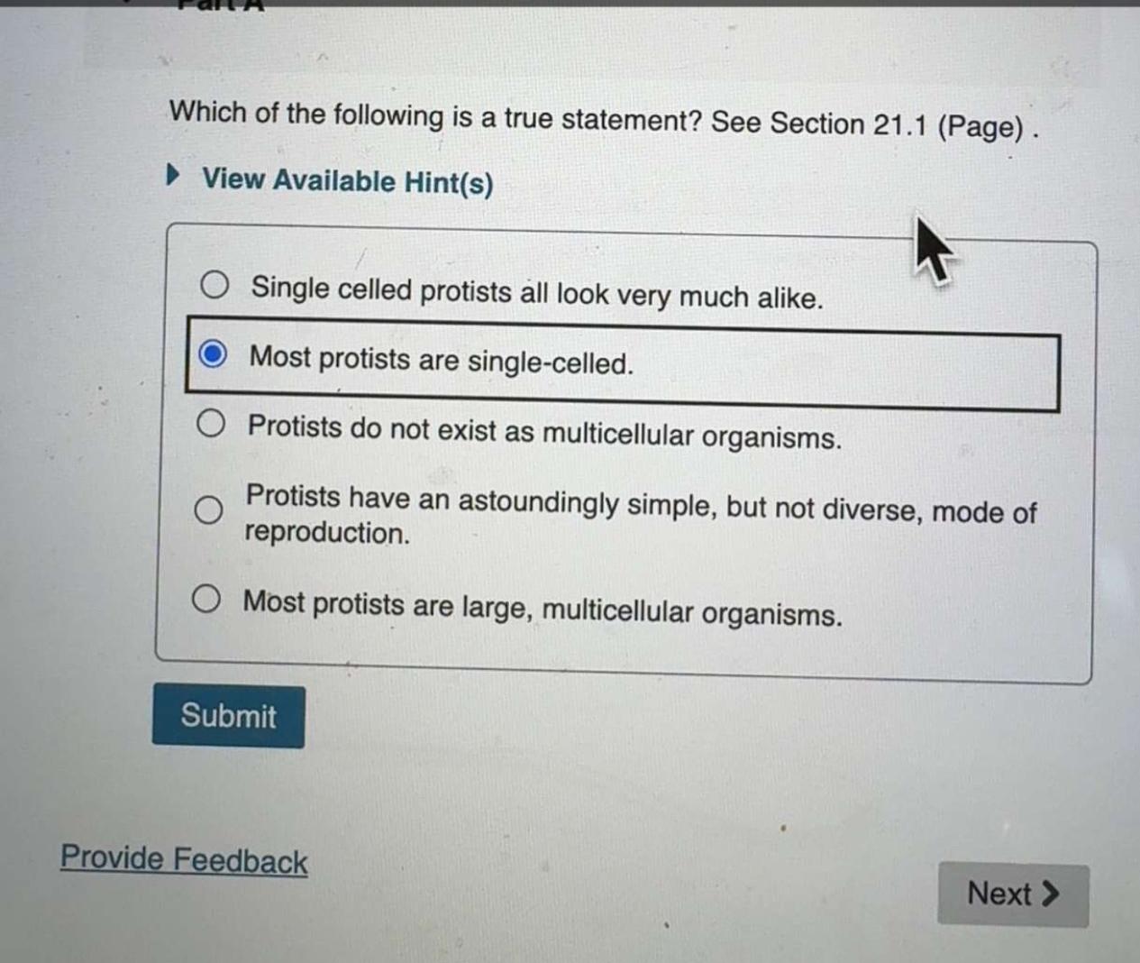 Solved Which of the following is a true statement? See | Chegg.com