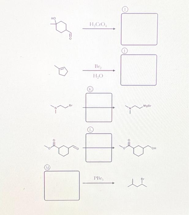 Solved 2a−m. Provide the missing product(s), reactant(s), or | Chegg.com