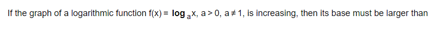 Solved If the graph of a logarithmic function | Chegg.com
