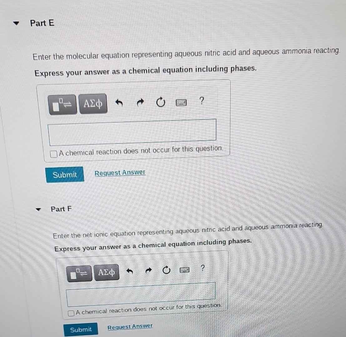 Solved Enter the molecular equation representing solid | Chegg.com
