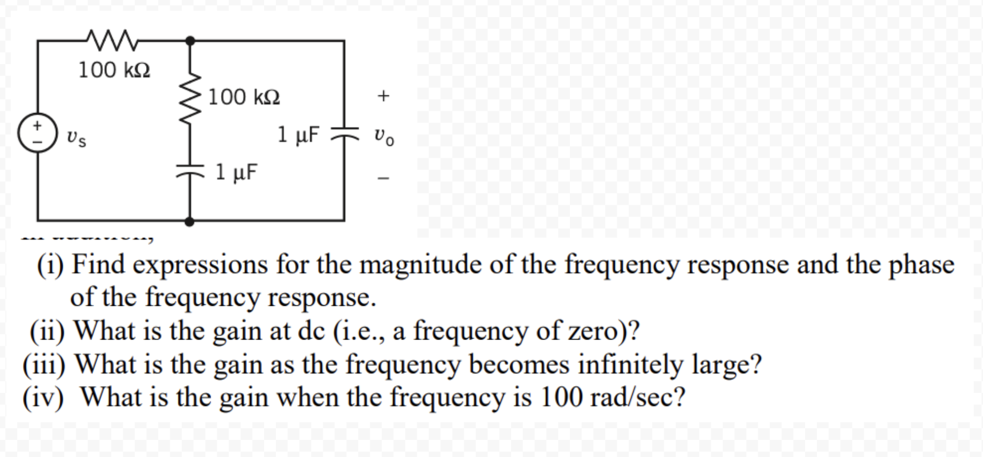 Solved (i) ﻿Find expressions for the magnitude of the | Chegg.com