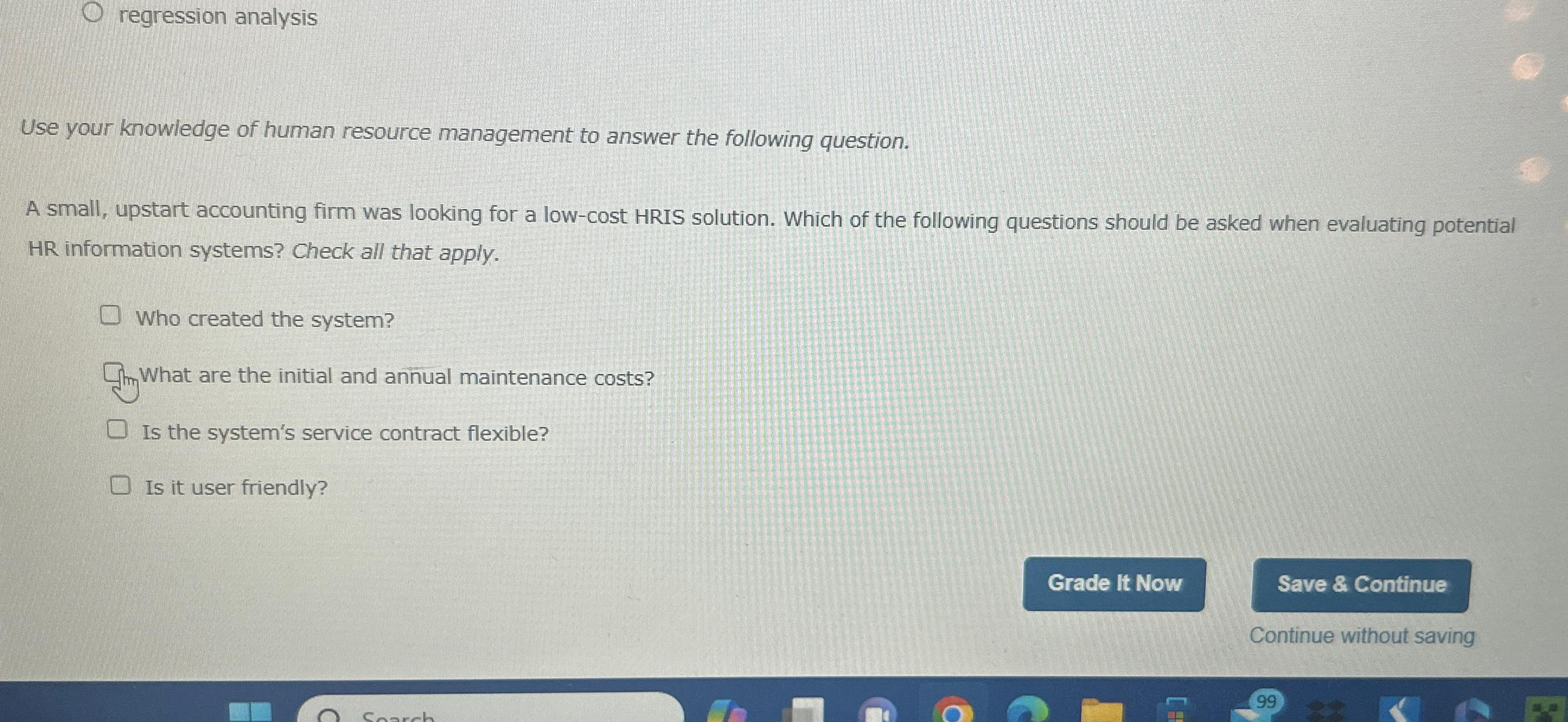 Solved regression analysisUse your knowledge of human | Chegg.com