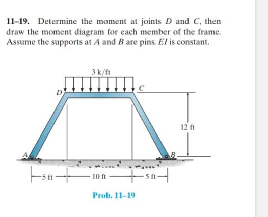 Solved Determine the moment at joints \( ﻿D \) ﻿and \( ﻿C | Chegg.com