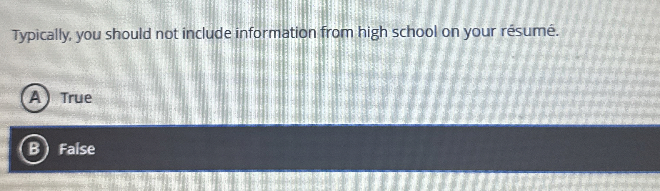 Solved Typically, you should not include information from | Chegg.com