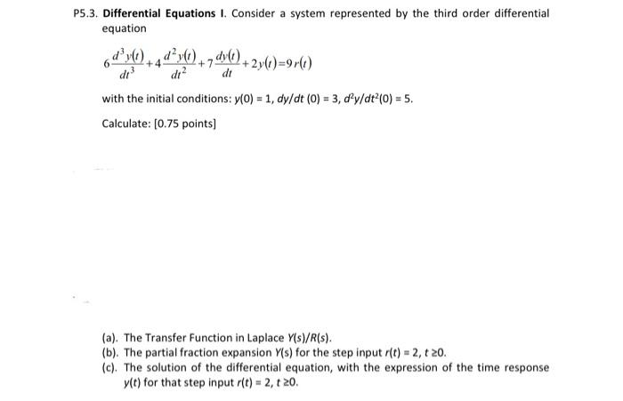 5 3 Differential Equations 1 Consider A System
