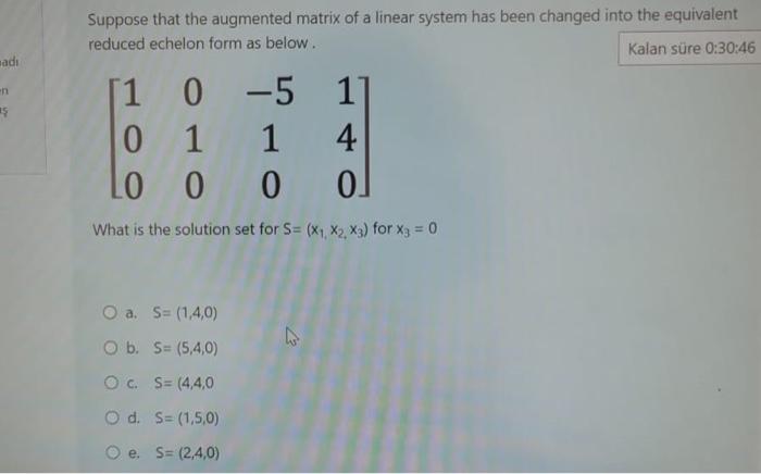 Solved Suppose that the augmented matrix of a linear system | Chegg.com