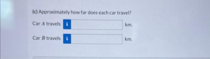 Solved Two cars travel in the same direction along a | Chegg.com