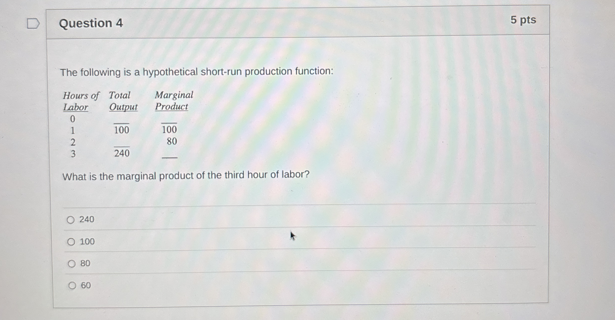 Solved Question 45 ptsThe following is a hypothetical | Chegg.com Solved Question 45 ptsThe following is a hypothetical | Chegg.com