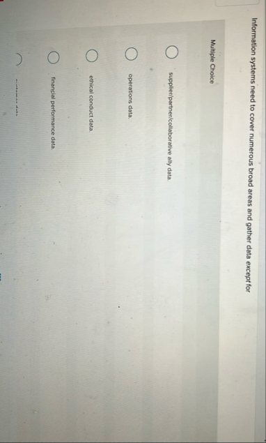 Solved Information systems need to cover numerous broad | Chegg.com