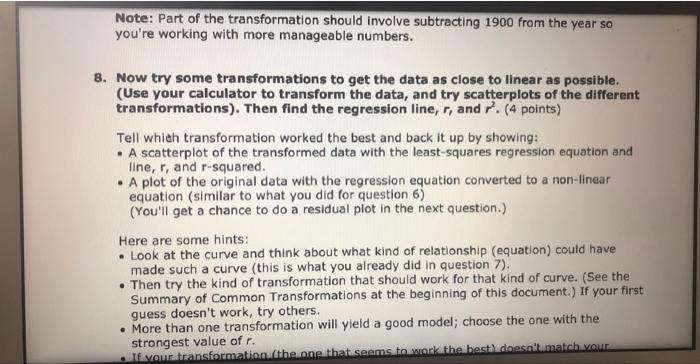 Solved Questions 1 through 6 work with the length of the | Chegg.com
